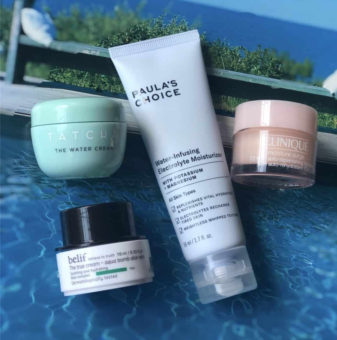Lightweight water and cloud creams for the hot summer months